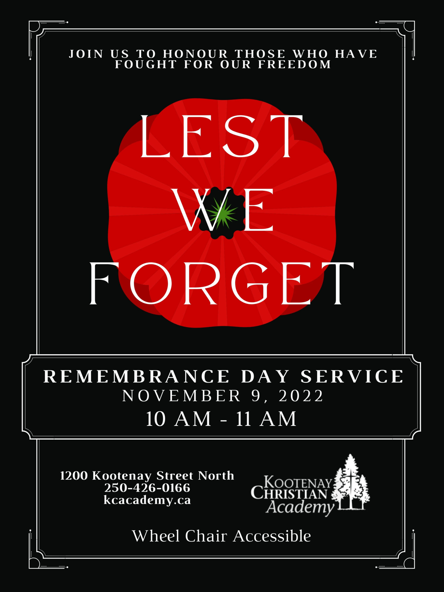 Remembrance Day Service - Kootenay Christian Academy